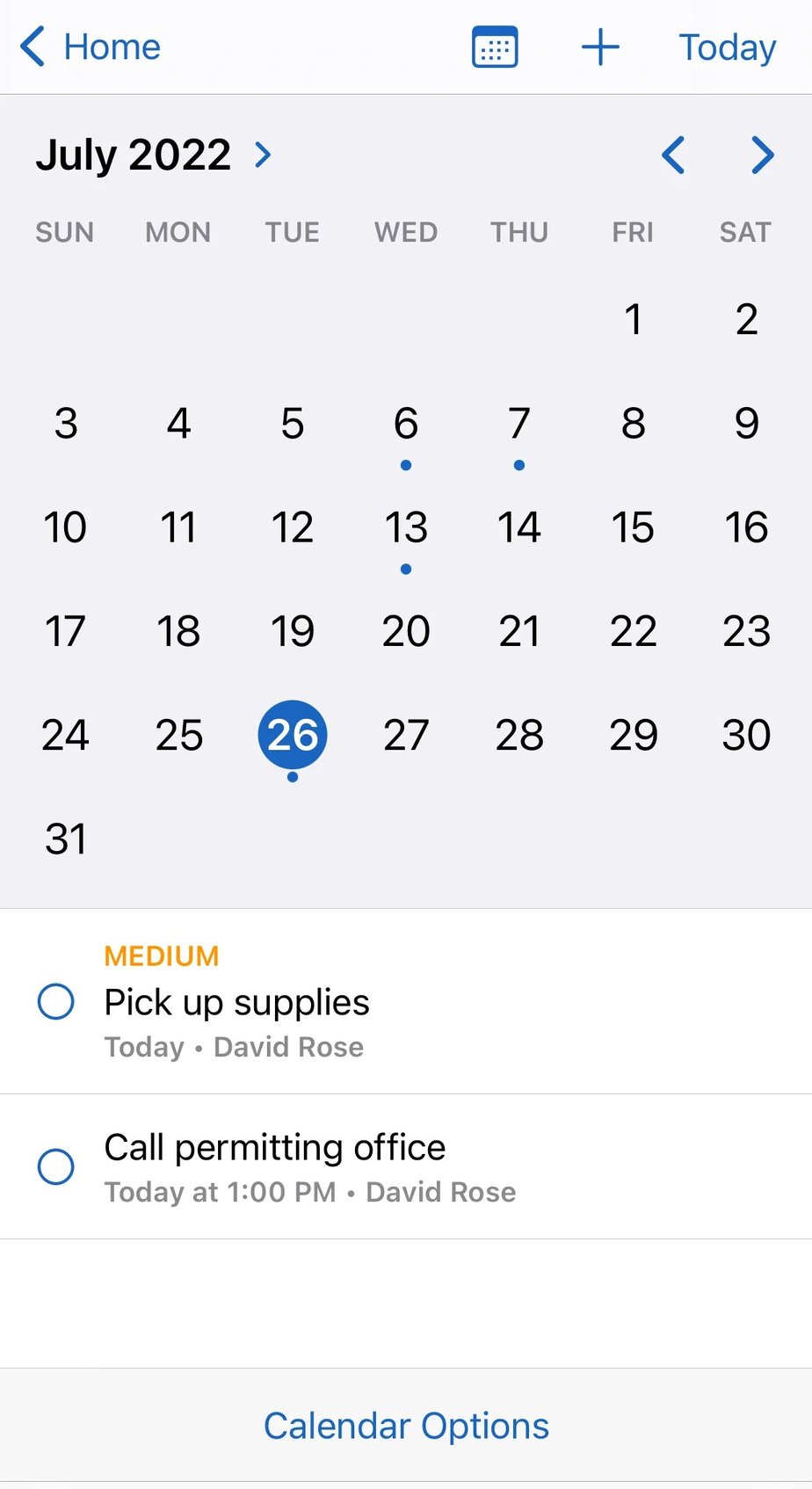 How Do I Navigate the Mobile App Calendar?